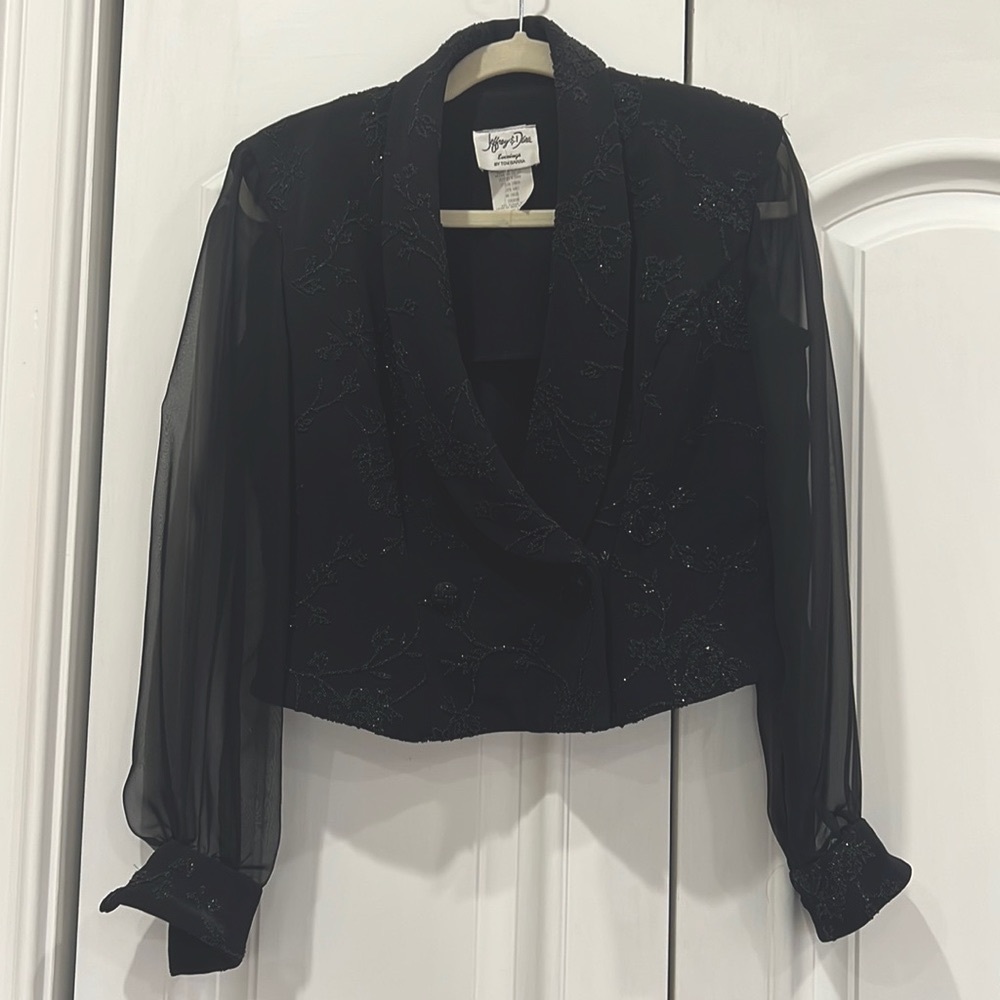 Jeffrey & Dara Black Suit Jacket- 6 - Gem